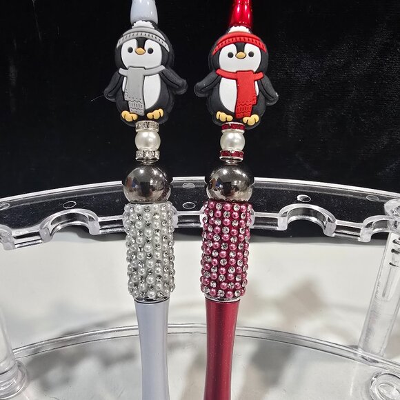 Source Unknown | Office | Pickapretty Penguin Pen Holiday Red Or Gray ...